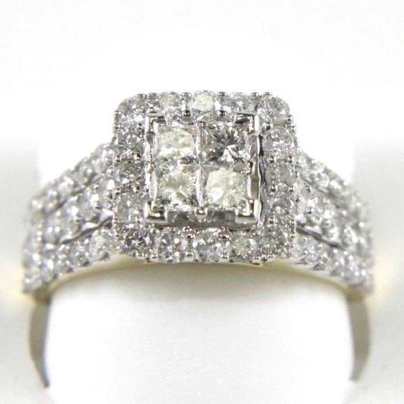 Jewelry | Princess Cut Square Diamond Engagement Ring 21ct | Poshmark